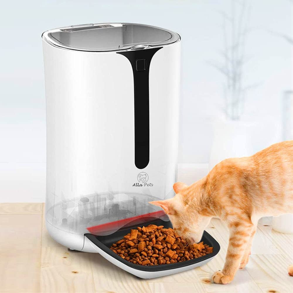 Alla Pets Smart Programable Automatic Cats & Dogs Feeder, Food Tank 6L ...