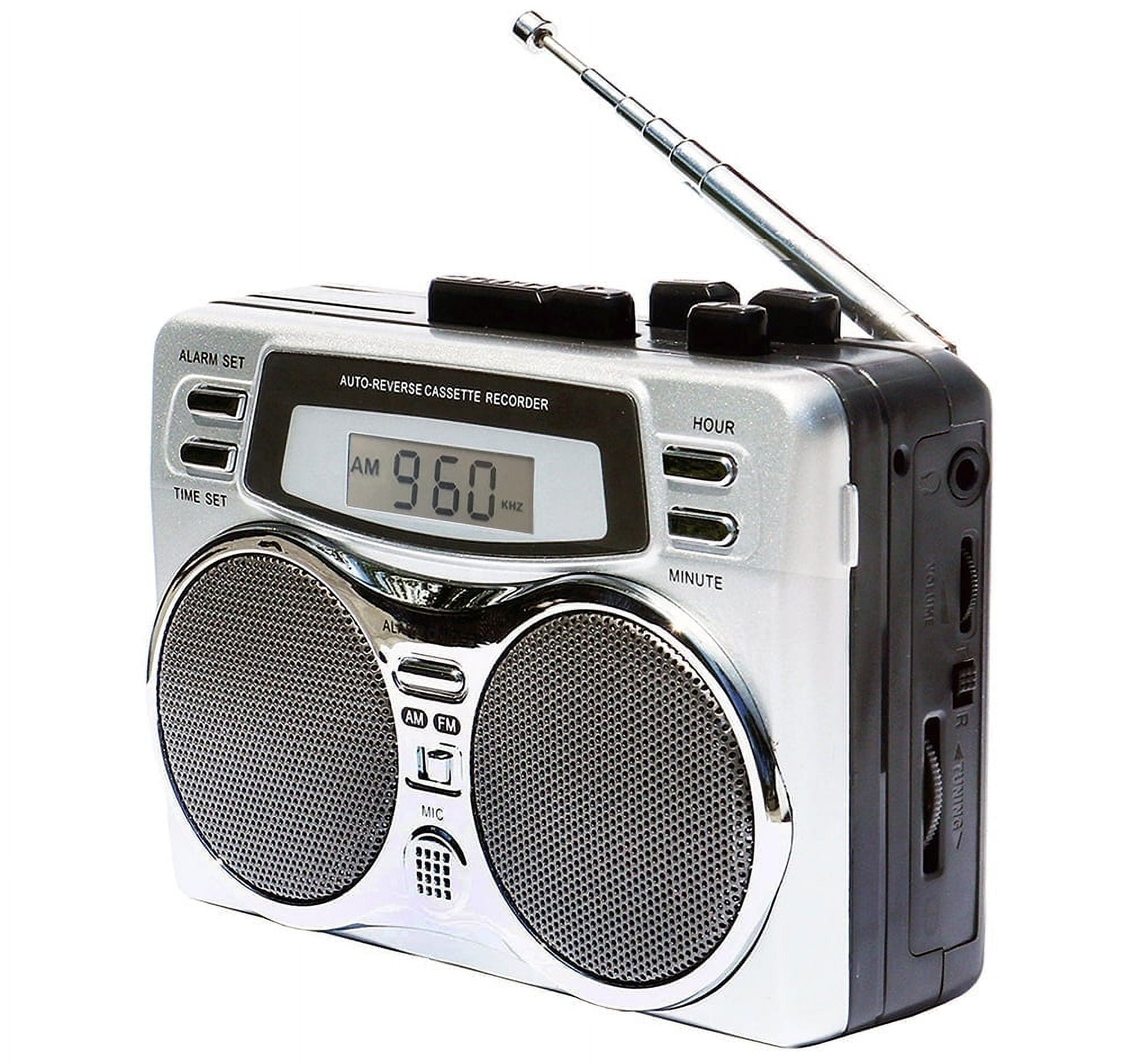 All-in-1 Portable Walkman: Cassette Player, AM/FM Radio, Recorder ...