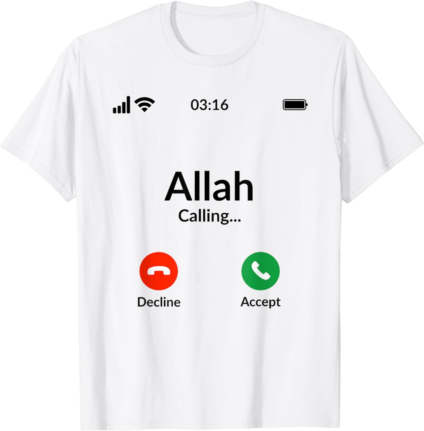 Allah Is Calling - Islam Muslim T-Shirt - Walmart.com