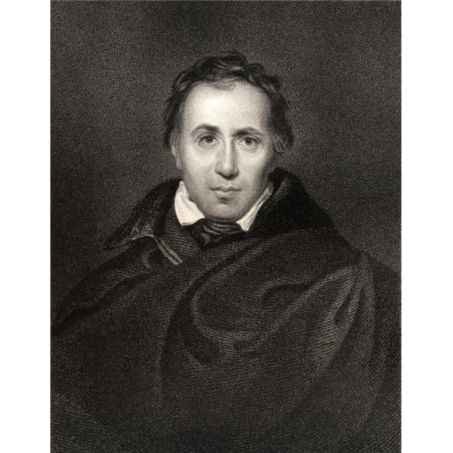 Allan Cunningham 1784 to 1842 Scottish Poet & Author Engraved by J ...
