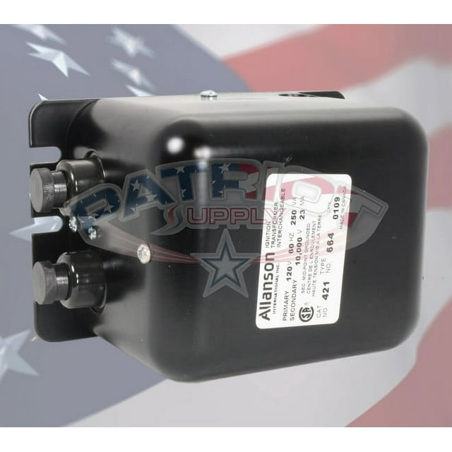 Allanson 421-664 Ignition Transformer, 120V Primary, 10,000V Secondary ...