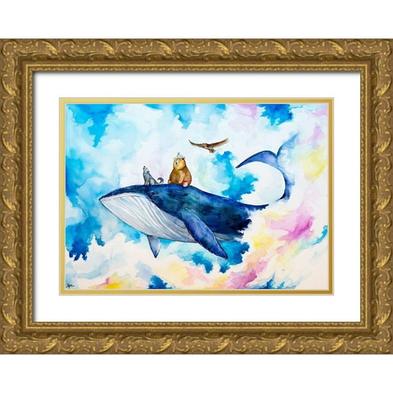 Allante, Marc 14x11 Gold Ornate Wood Framed with Double Matting Museum ...