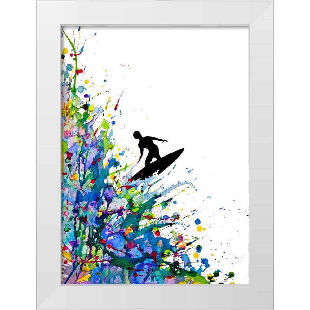 Allante, Marc 19x24 White Modern Wood Framed Museum Art Print Titled ...