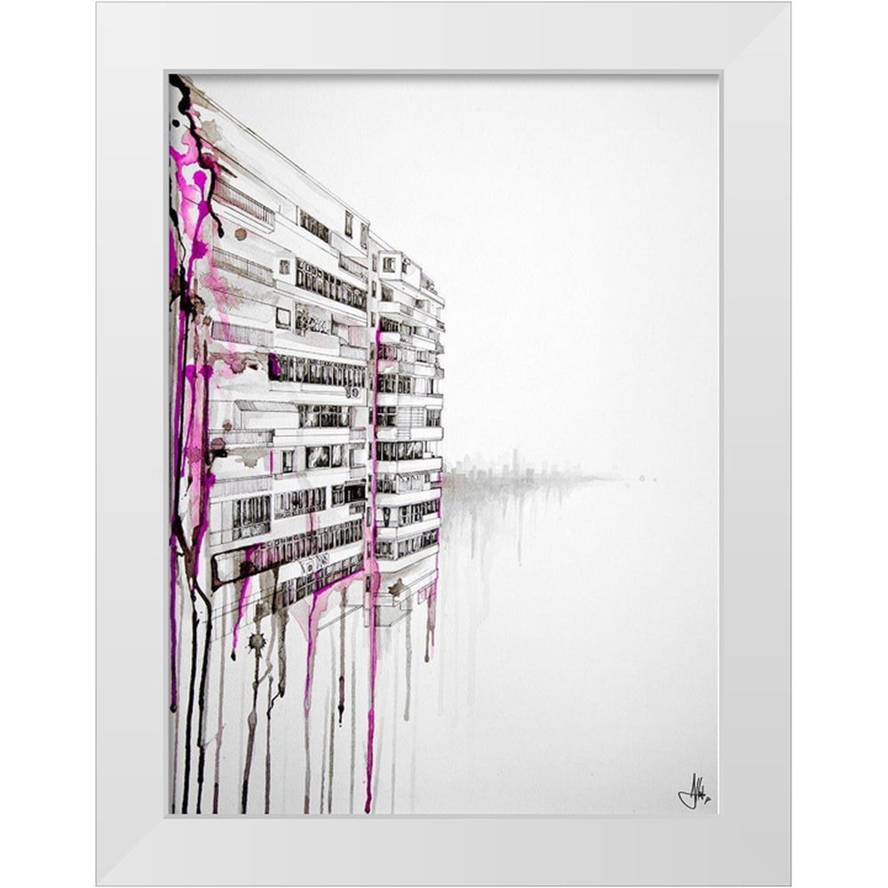 Allante, Marc 19x24 White Modern Wood Framed Museum Art Print Titled ...