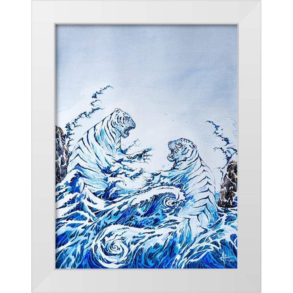 Allante, Marc 19x24 White Modern Wood Framed Museum Art Print Titled ...