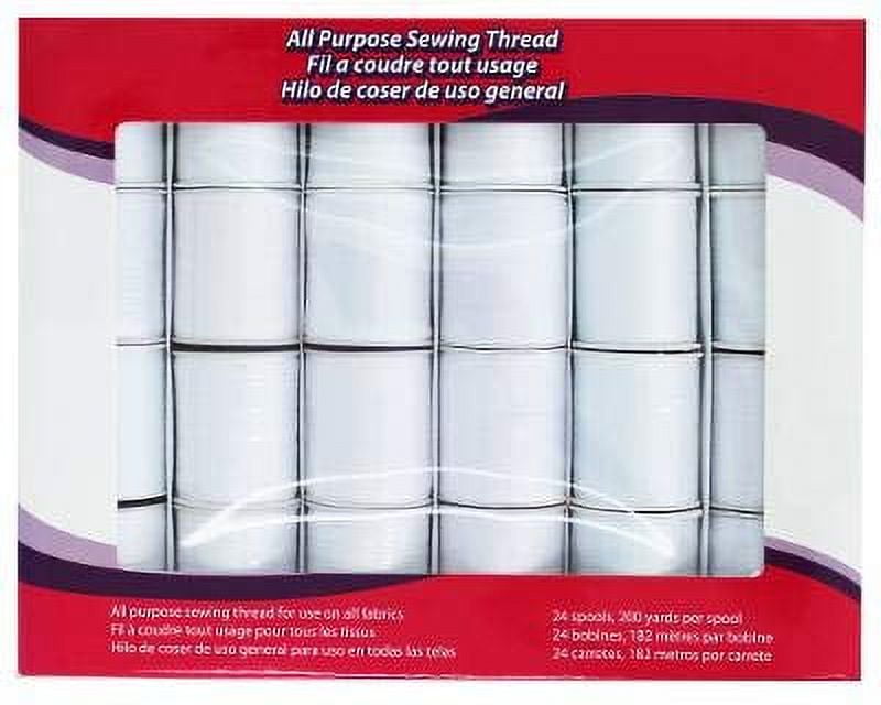 Allary 24 Pack 200 Yard Spools All Purpose Sewing and Quilting Thread ...