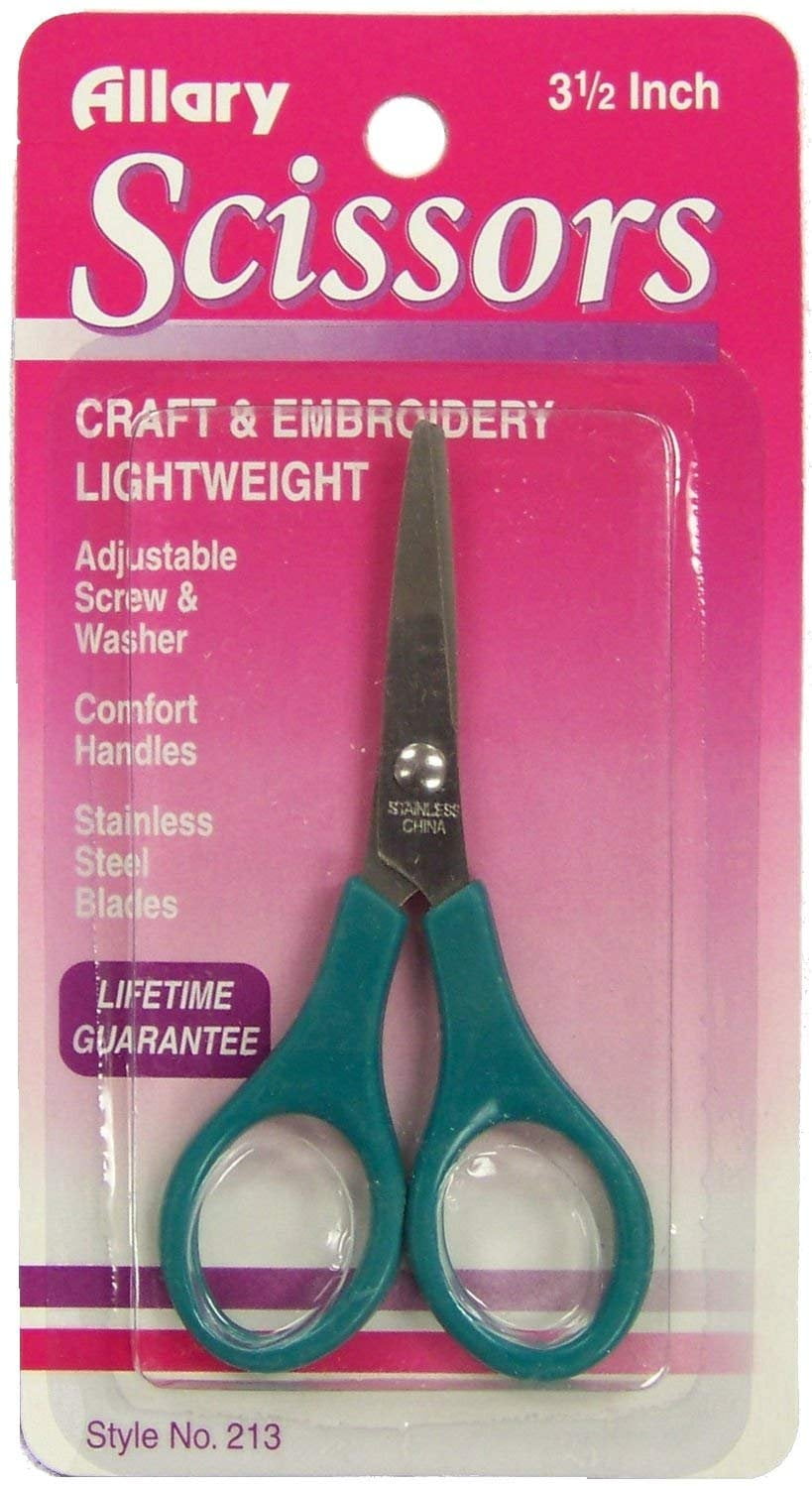 Allary 3.5 Inch Craft & Embroidery Lightweight Scissors 1 Pair Assorted ...