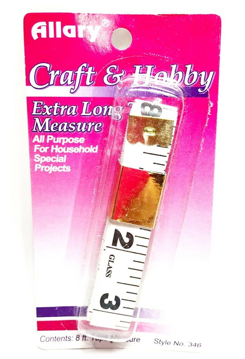 Allary #346 Craft & Hobby Extra Long Tape Measure, 8 ft. - Walmart.com