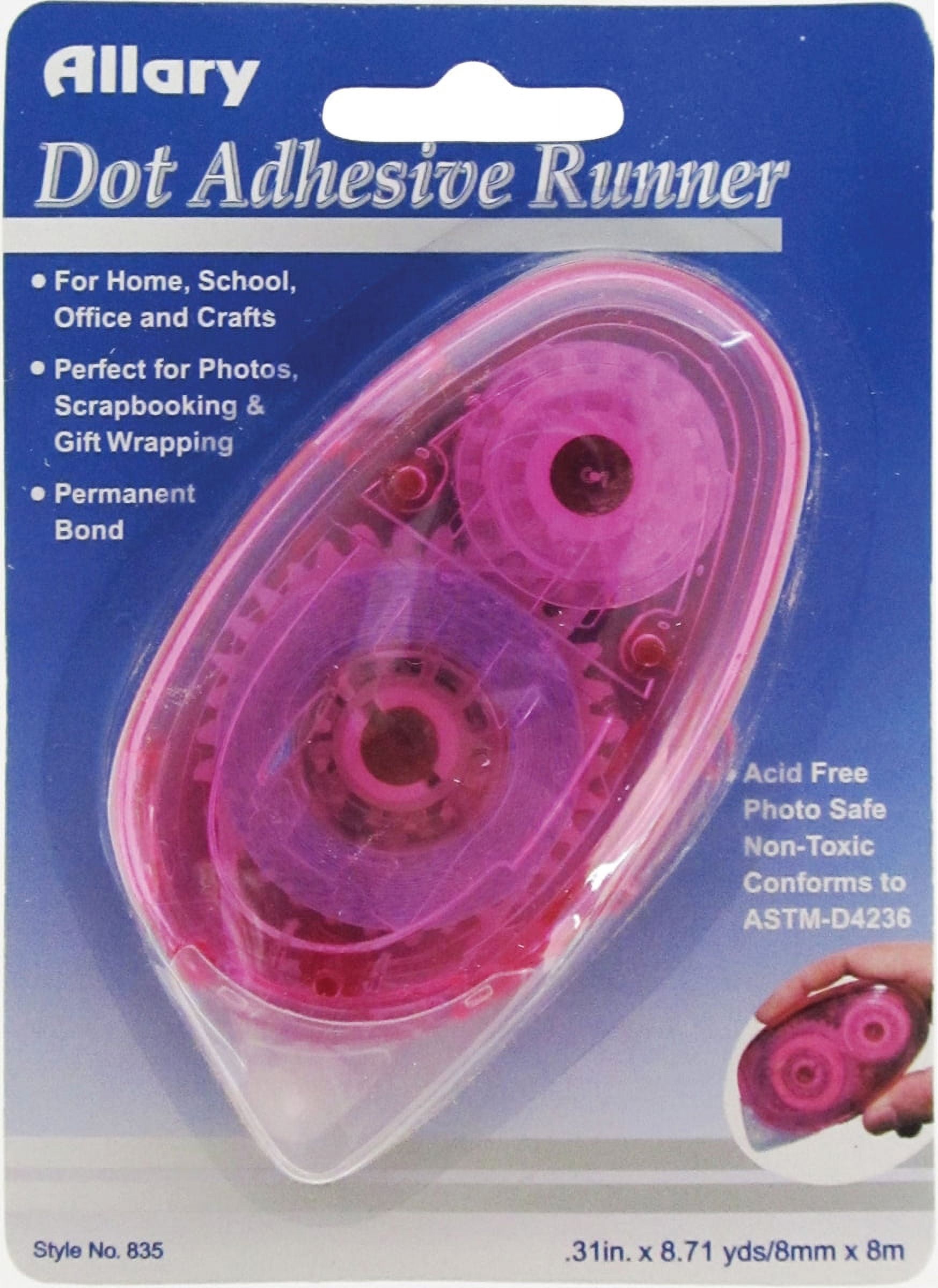 Allary 835 Permanent Dot Adhesive Runner -.31''X8.71yd - Walmart.com