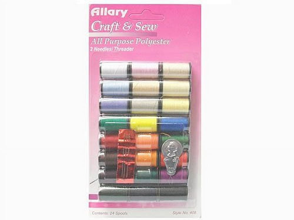 Allary All Purpose Thread 10yds 24/Pkg-Assorted Colors - Walmart.com