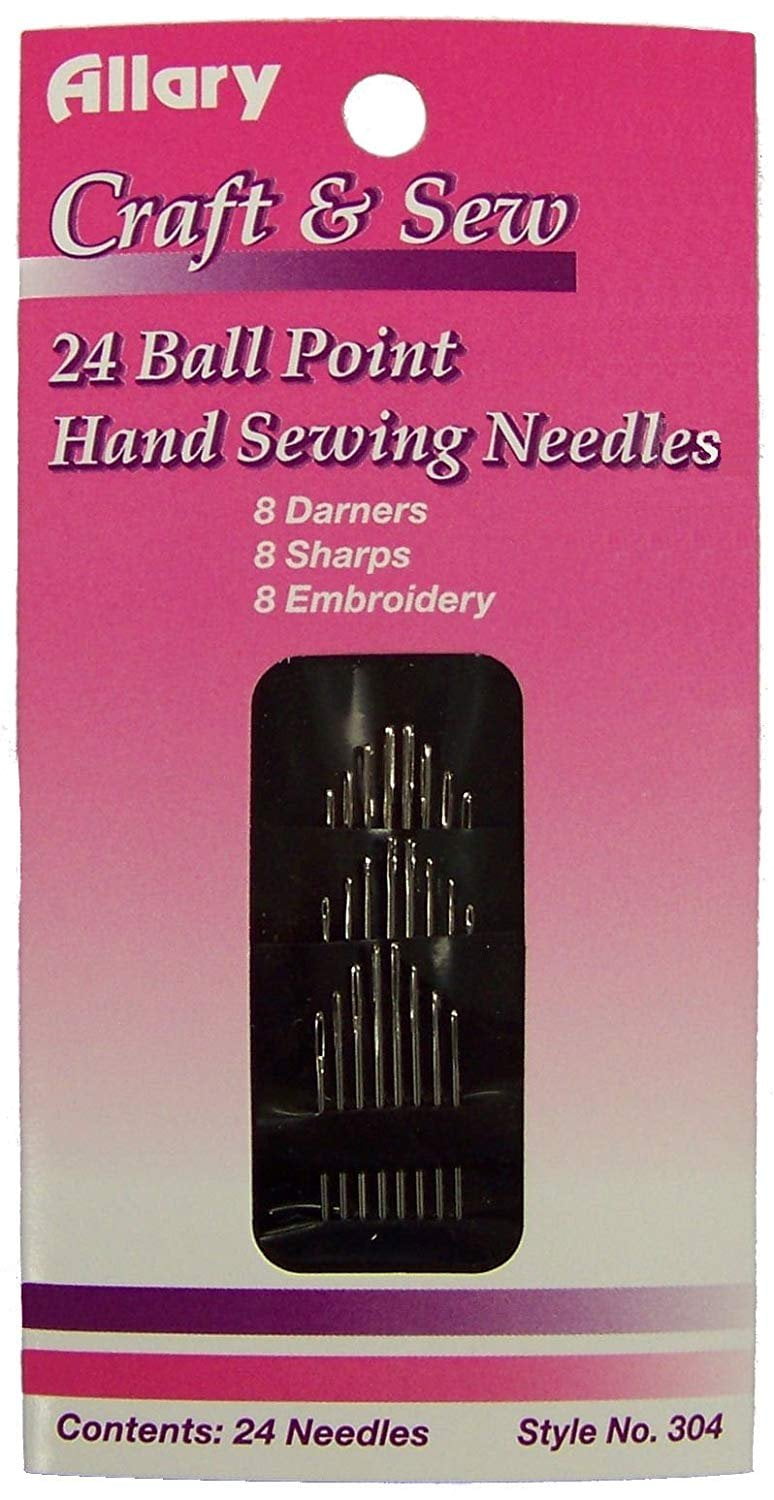 Allary Ball Point Hand Sewing Needles 24/Pkg-Assorted - Walmart.com