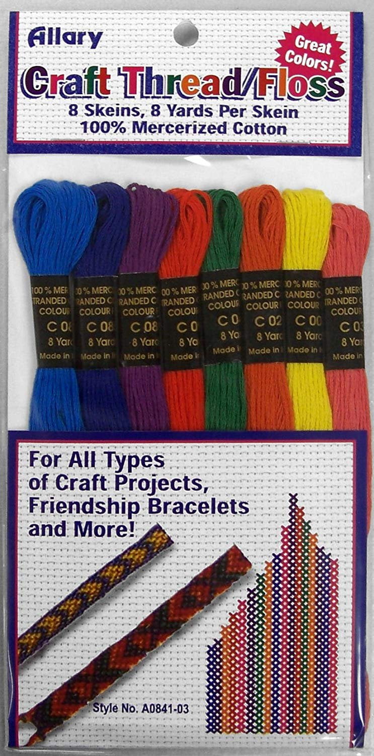 Allary Craft Thread / Floss 8 Skeins, 8 Yards Per Skein - Walmart.com