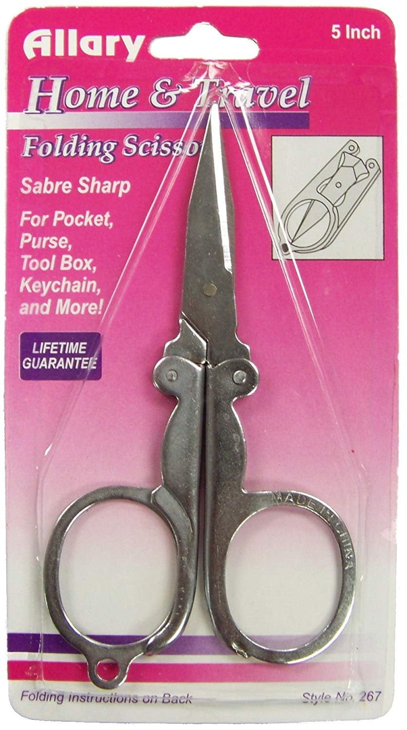 Allary Sharp 5-inch Folding Scissors for Home and Travel - Walmart.com