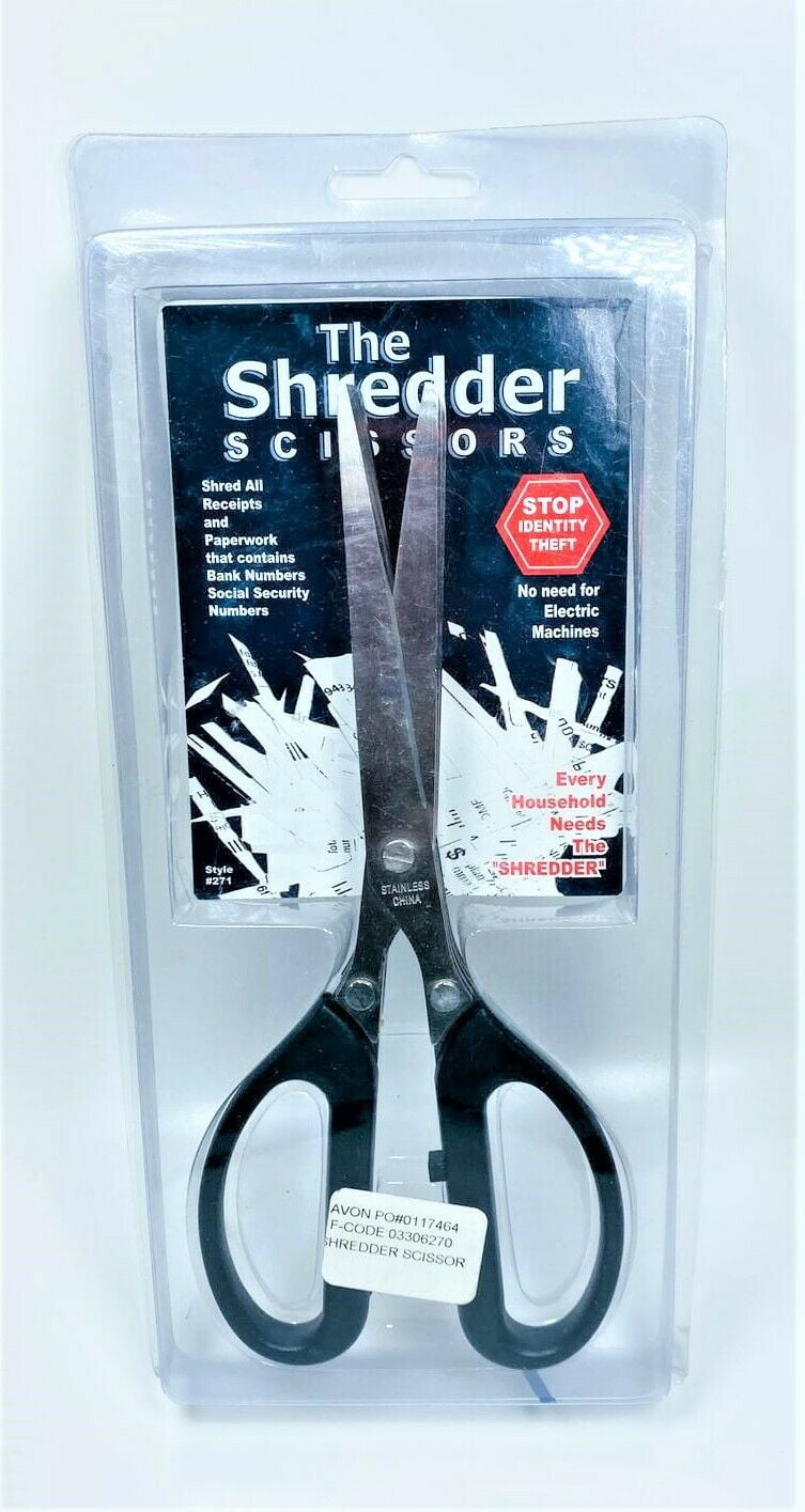 Allary RED 123 The Shredder Scissors for Crafting and Office Use, Black ...
