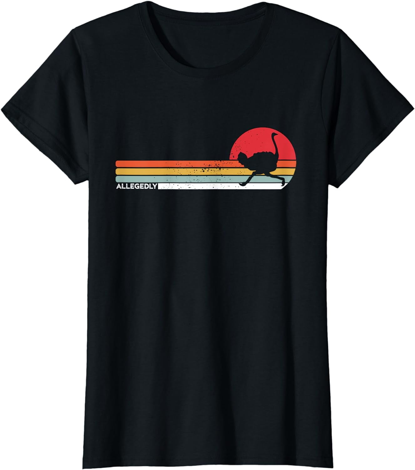 Allegedly Ostrich Shirt Vintage Retro Funny Ostrich Lover T-Shirt ...