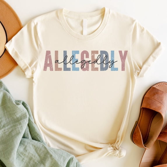 Allegedly Shirt, Law School Graduate Gift, Graduation Party Top, Bar ...