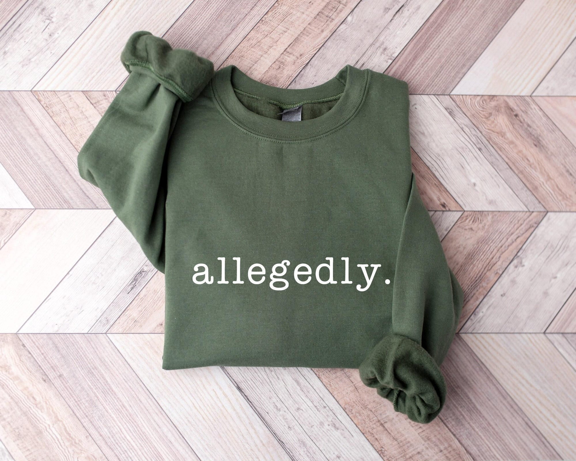 Allegedly TShirt Law Student Hoodie Funny Lawyer Gift Crewneck TShirt ...