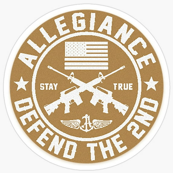 Allegiance Defend The 2Nd Sticker Phone Decal Water Bottle Stickers Car ...