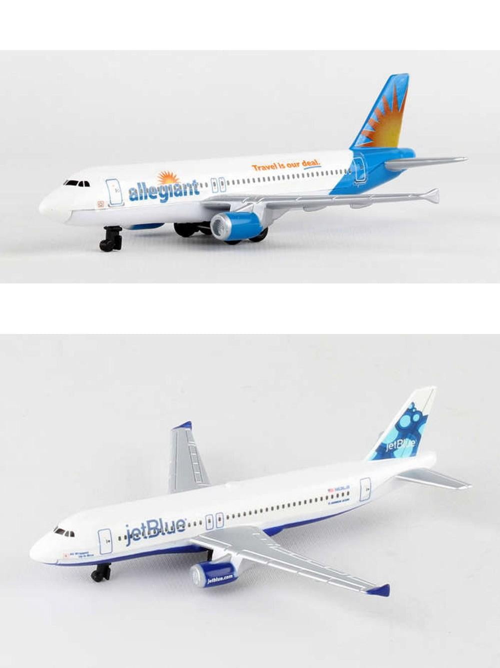 Allegiant, Jetblue Airlines Diecast Airplane Package - Two 5.5" Diecast ...