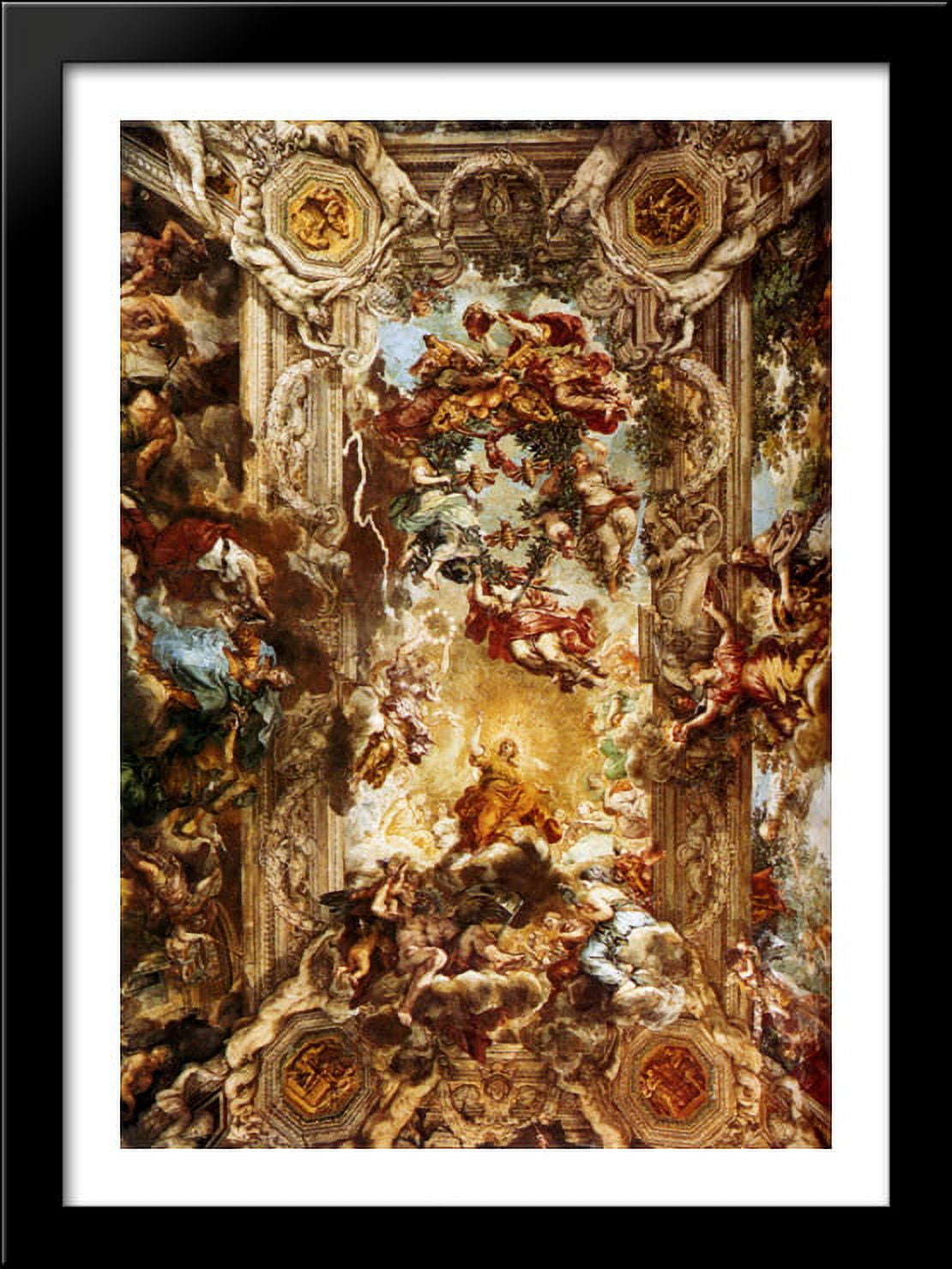 Allegory of Divine Providence and Barberini Power 28x40 Large Black ...