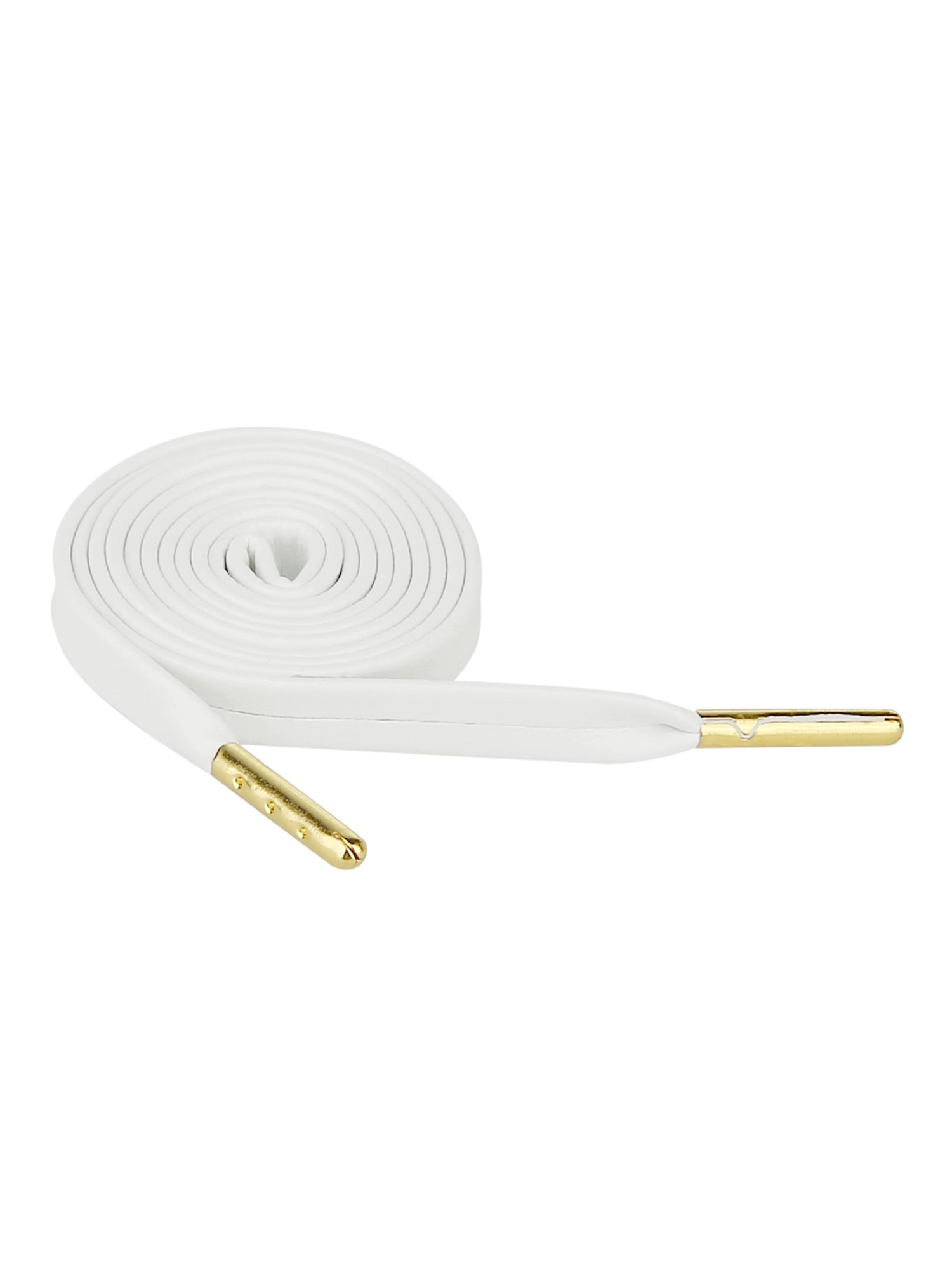 Allegra K 2 Pairs Flat PU Leather Shoe Laces with Metal Strings for ...