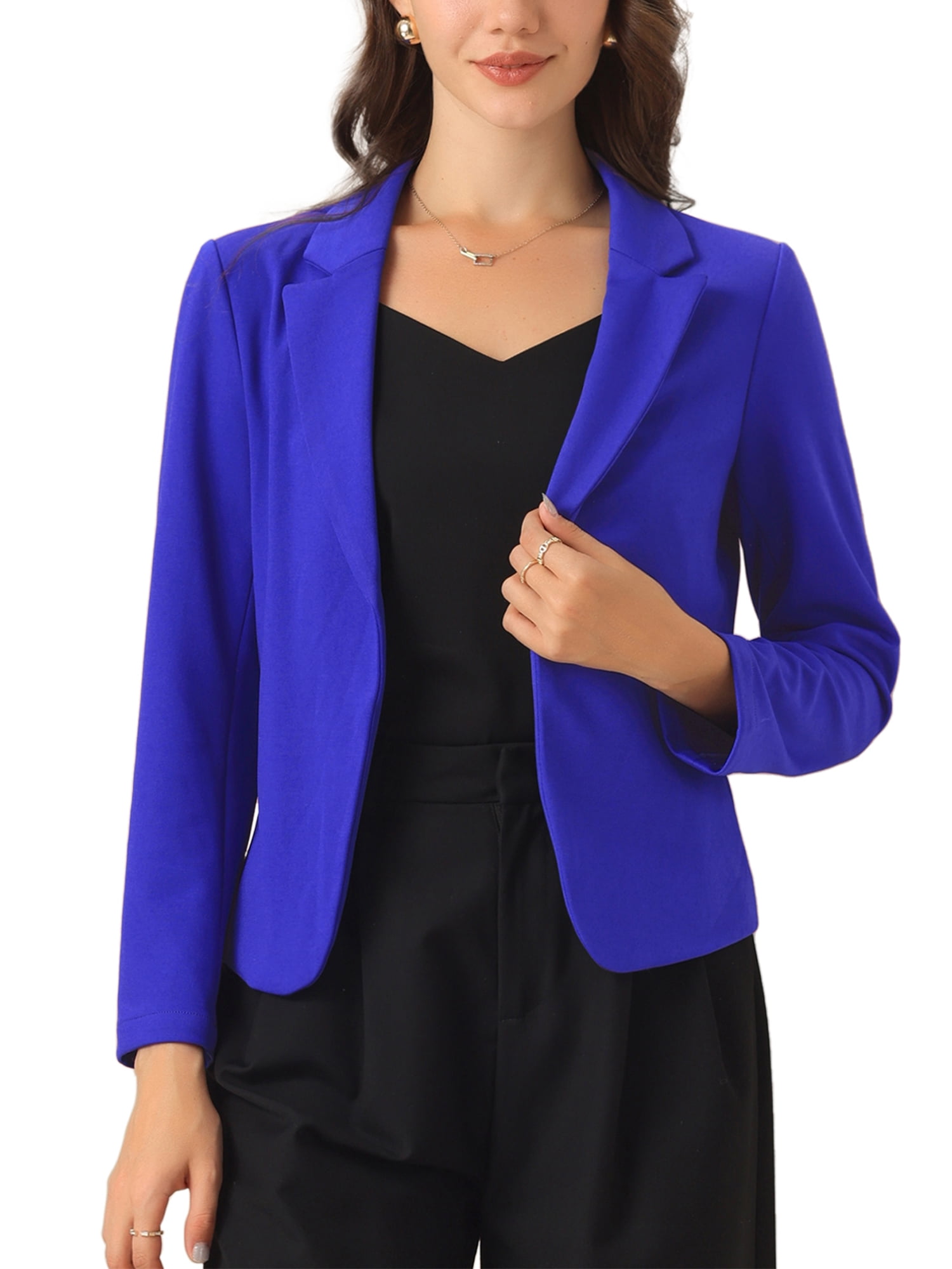 INSPIRE CHIC Business Blazer for Women's Work Office Open Front Casual ...