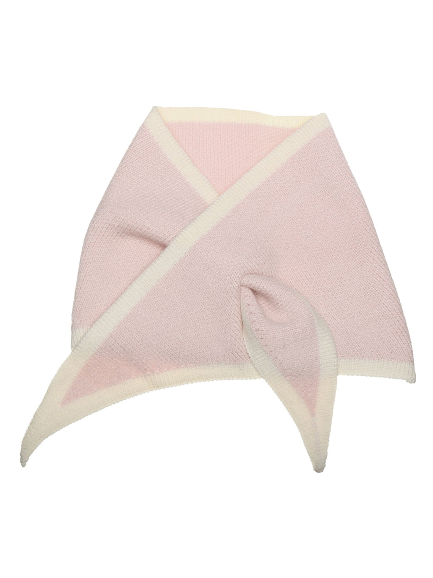 Allegra K Contrast Color Triangle Neck Scarves Knit Scarf Neckerchief ...