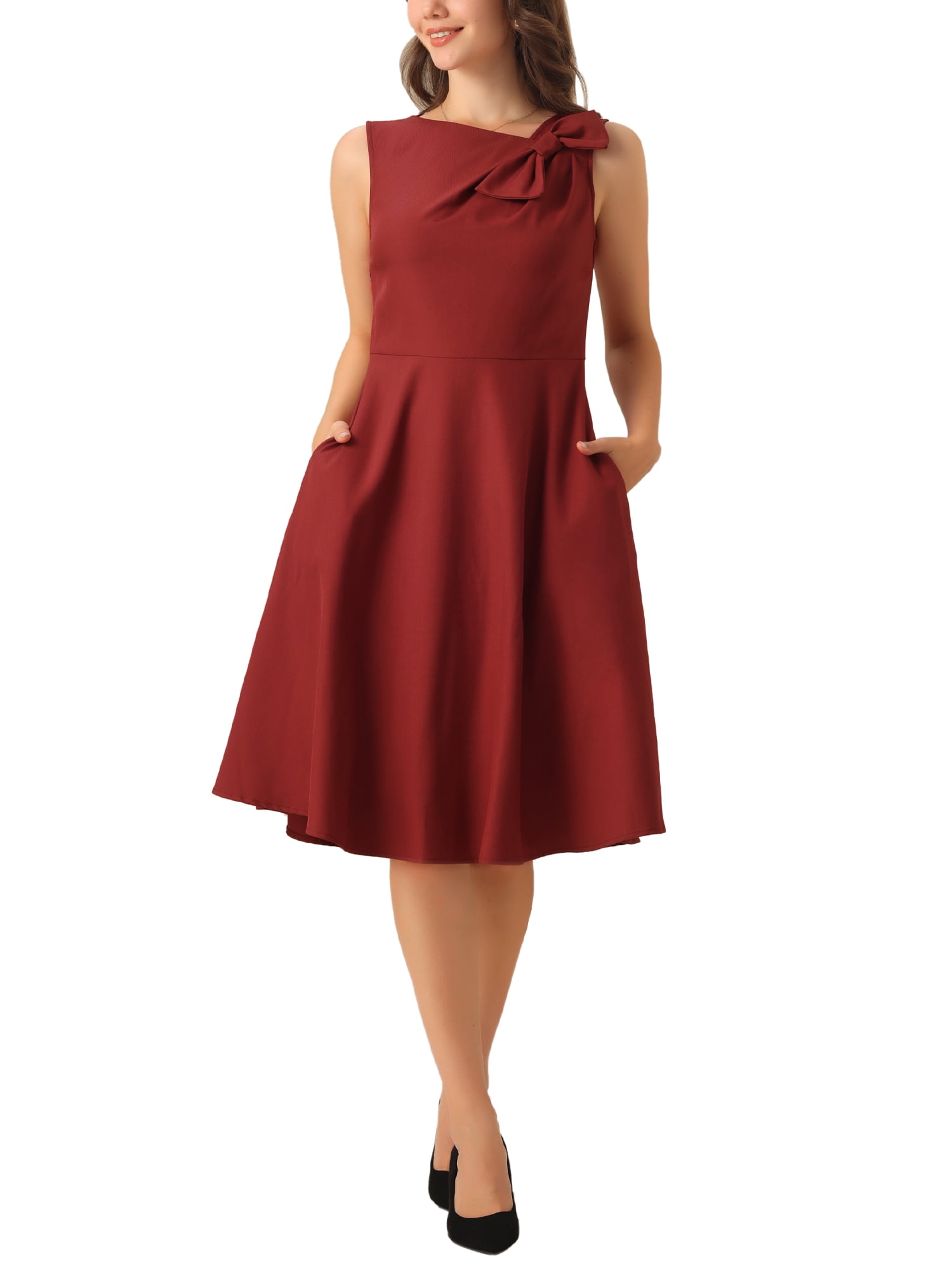 INSPIRE CHIC Evening Cocktail Dress for Women's Elegant Flared ...