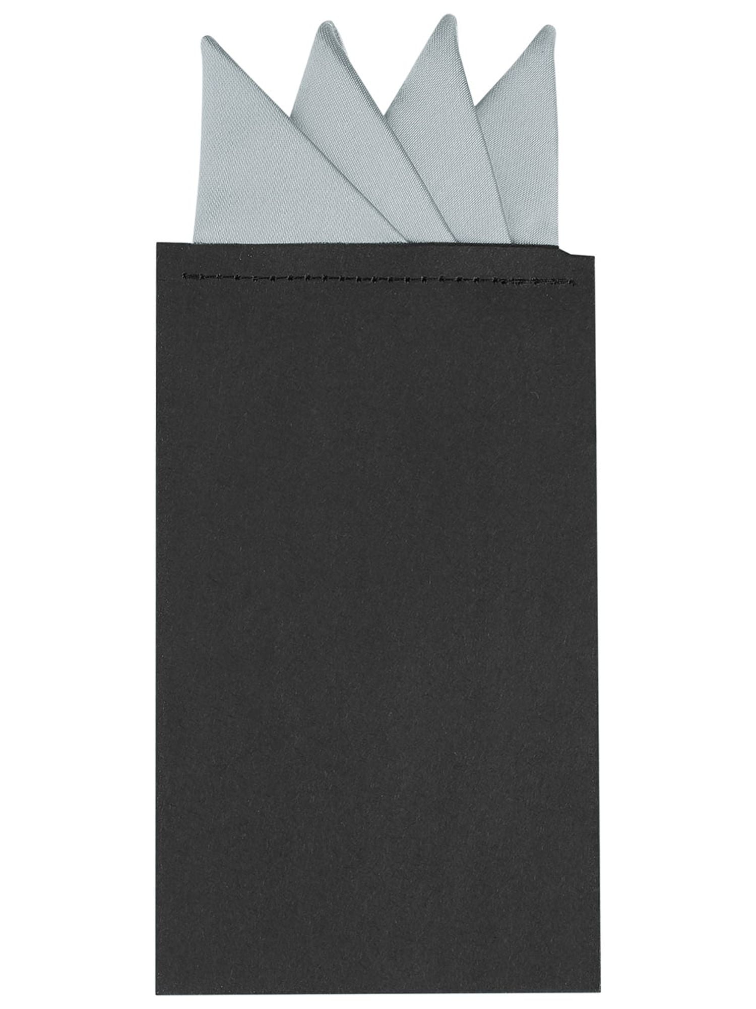 INSPIRE CHIC Men's Pocket Squares Pre Folded Triangles On Card Suit ...