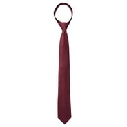 Solid Black Zipper Tie Mens Pre-Tied Necktie… - Walmart.com
