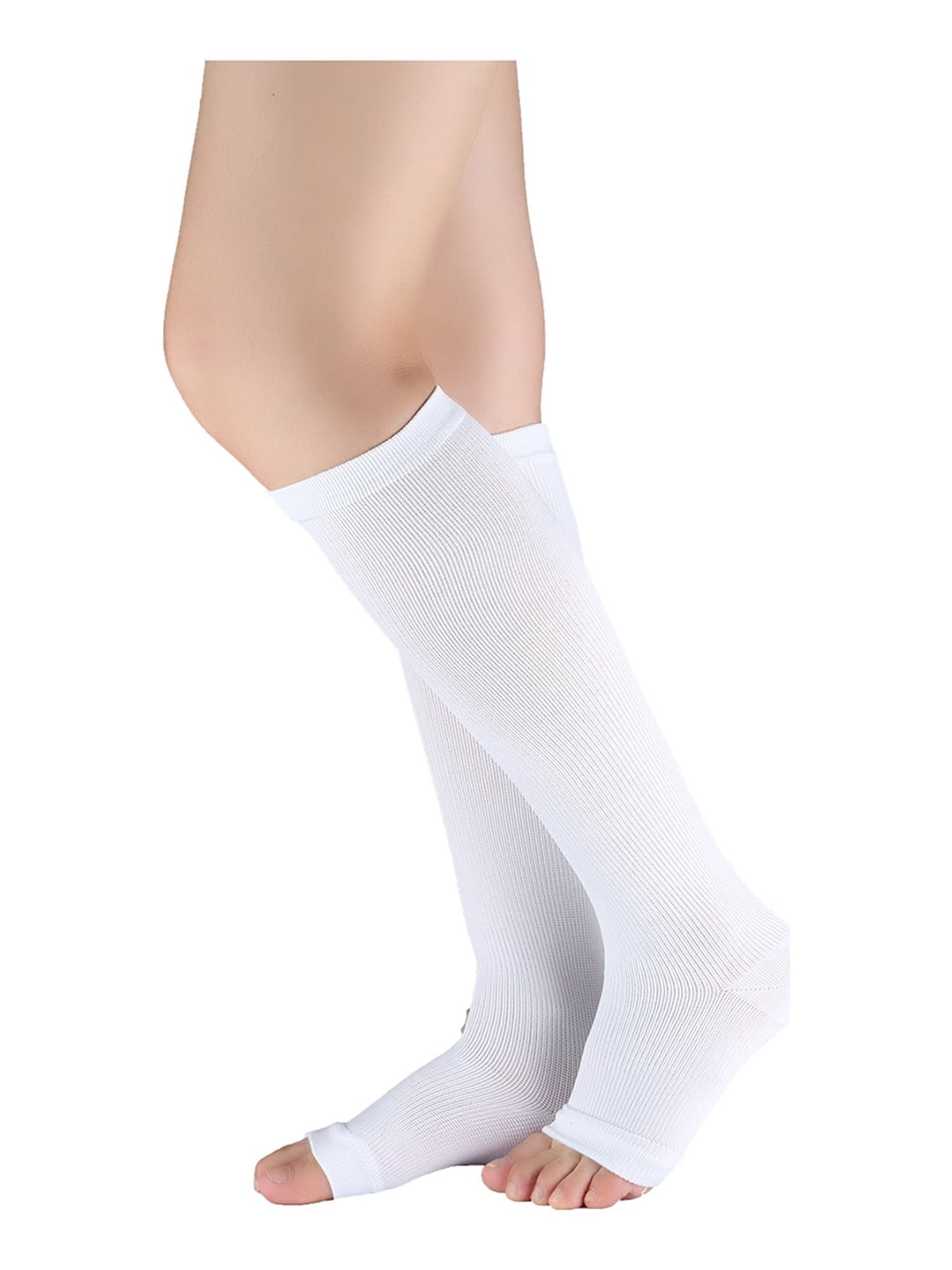INSPIRE CHIC Unisex Breathable Toeless Compression Knee High Socks ...