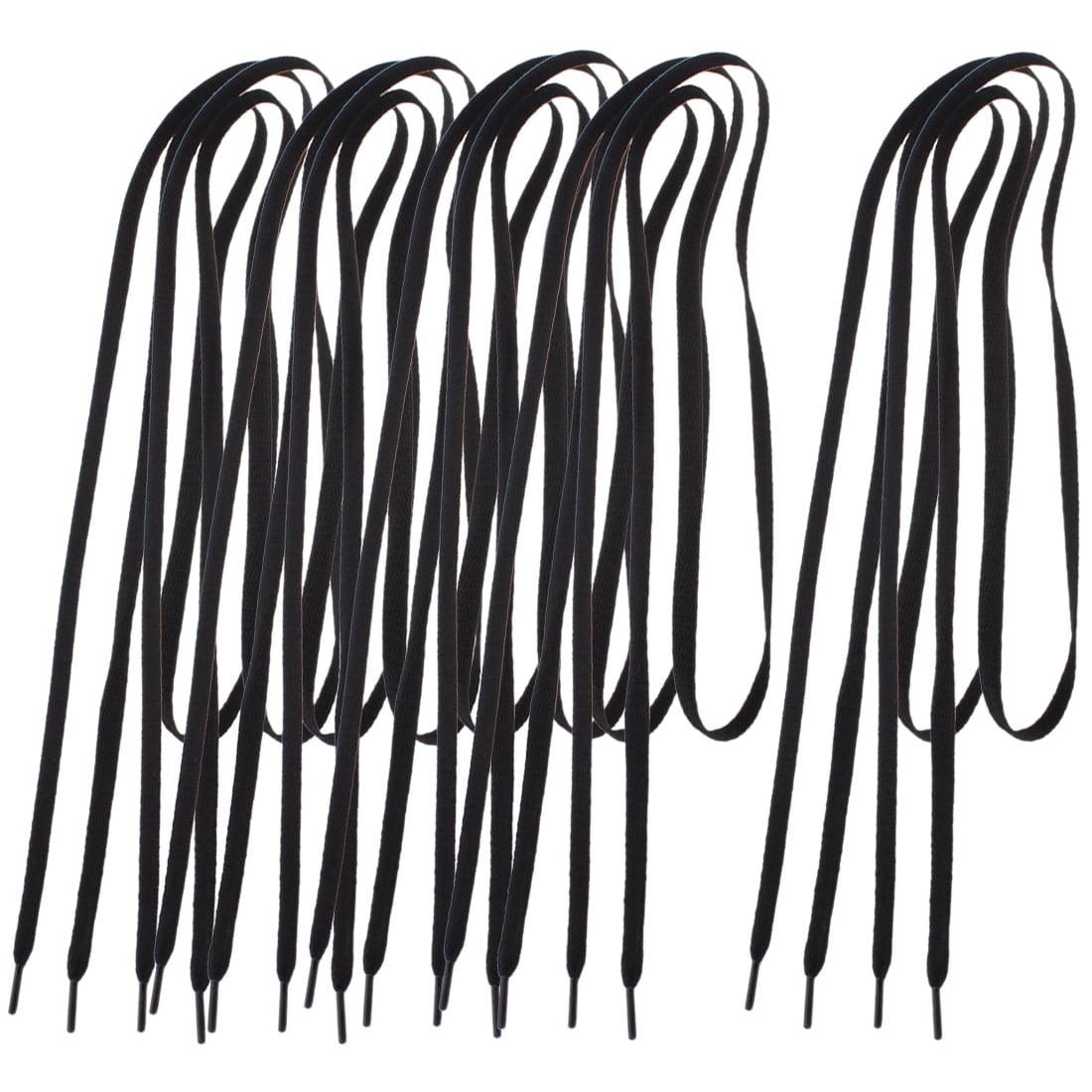 INSPIRE CHIC 5 Pairs 43.3 Inch Length Plastic Tips Flat Wide Shoelaces ...