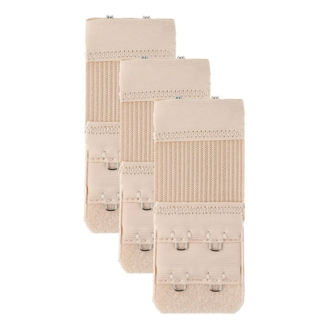 INSPIRE CHIC Women 3Pcs Strechy Bra Extender 2x2/2x3/2x4 Hooks Elastic ...