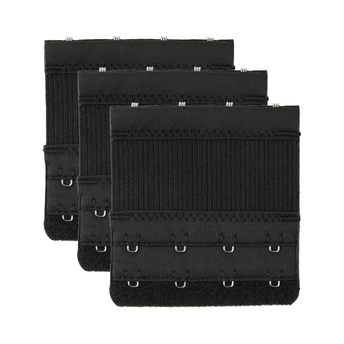 Allegra K Women 3Pcs Strechy Bra Extender 2x2/2x3/2x4 Hooks Elastic ...