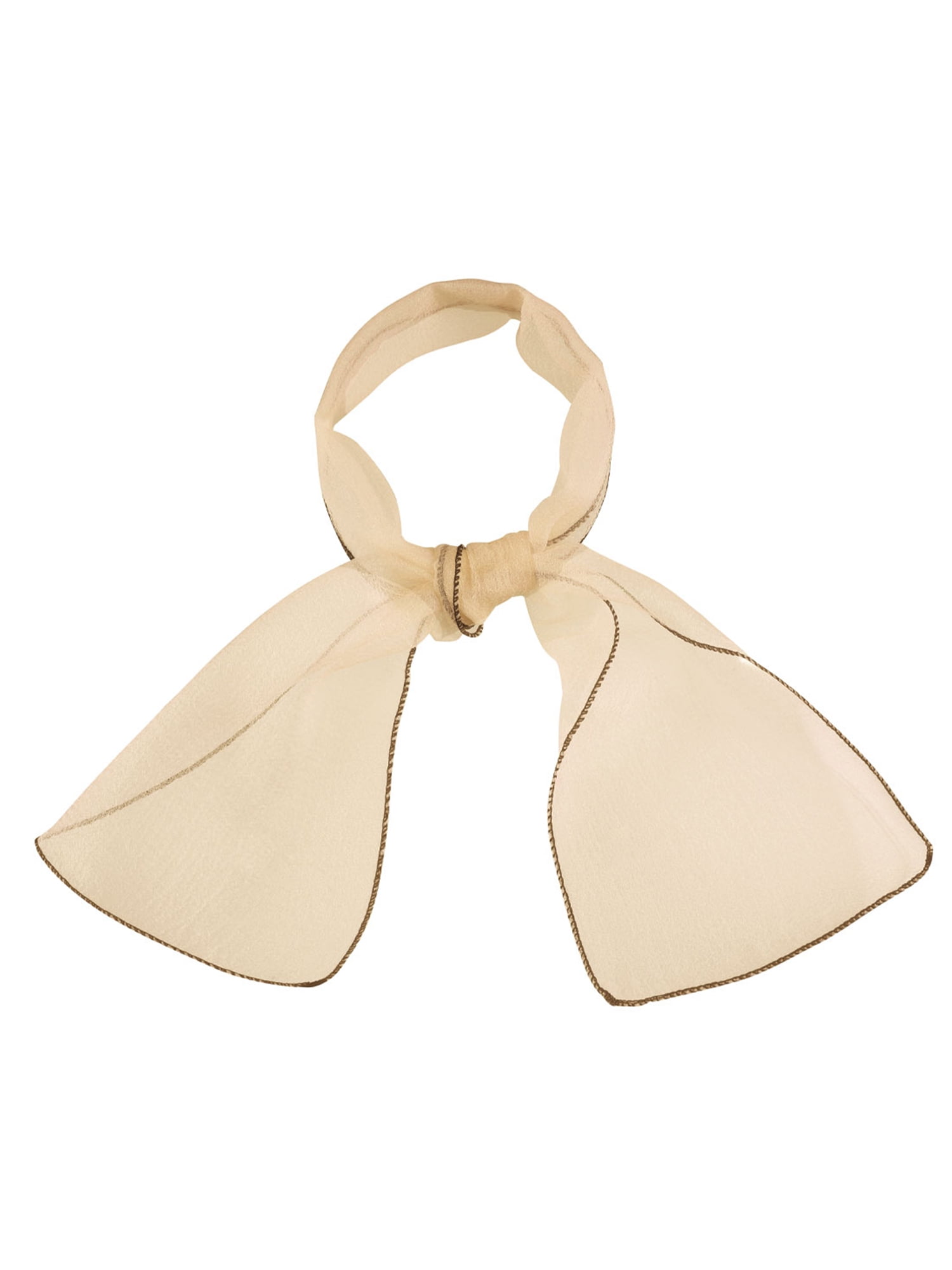INSPIRE CHIC Women Transparent Skinny Organza Scarf Solid Color ...