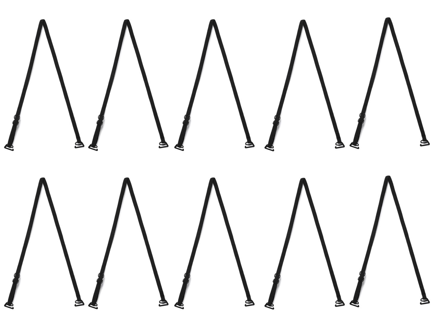 INSPIRE CHIC Women's 0.5cm Width Adjustable Elastic Band Bra Straps ...