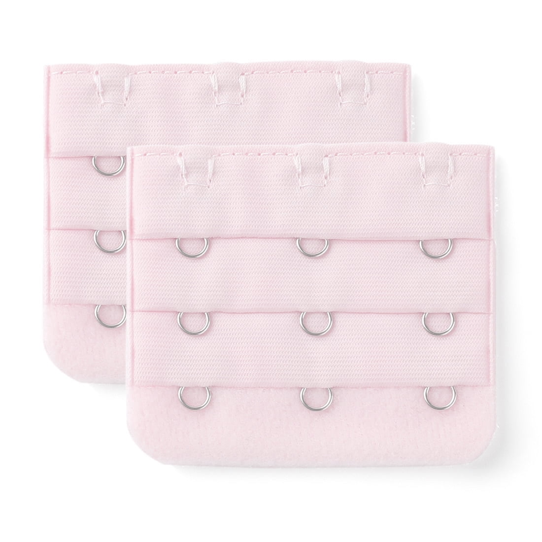 INSPIRE CHIC Women's 3 Hook 3 Row Bra Extenders Stretchy Bra Strap ...