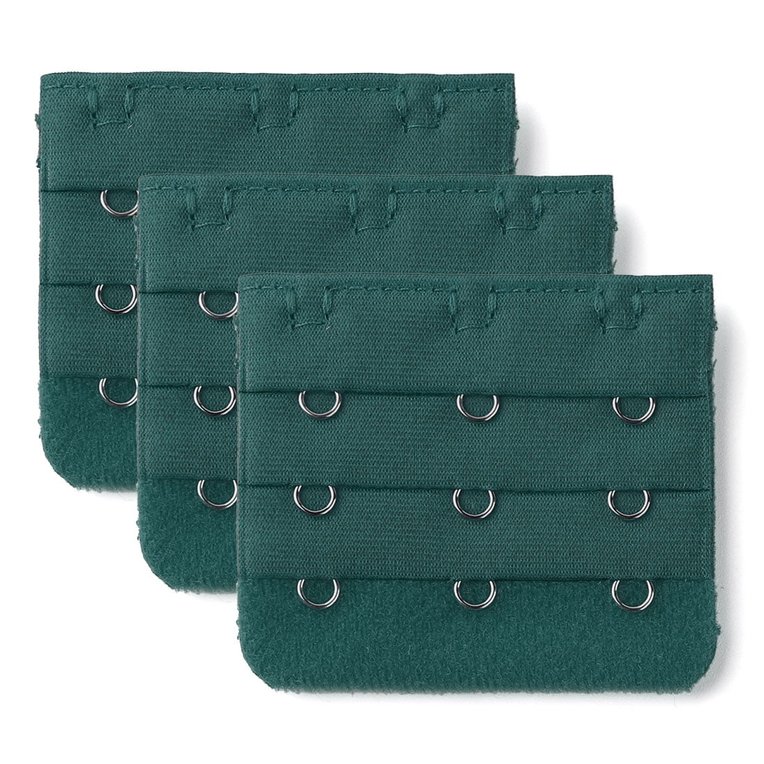 Allegra K Women's 3 Hook 3 Row Bra Extenders Stretchy Bra Strap Buckle ...