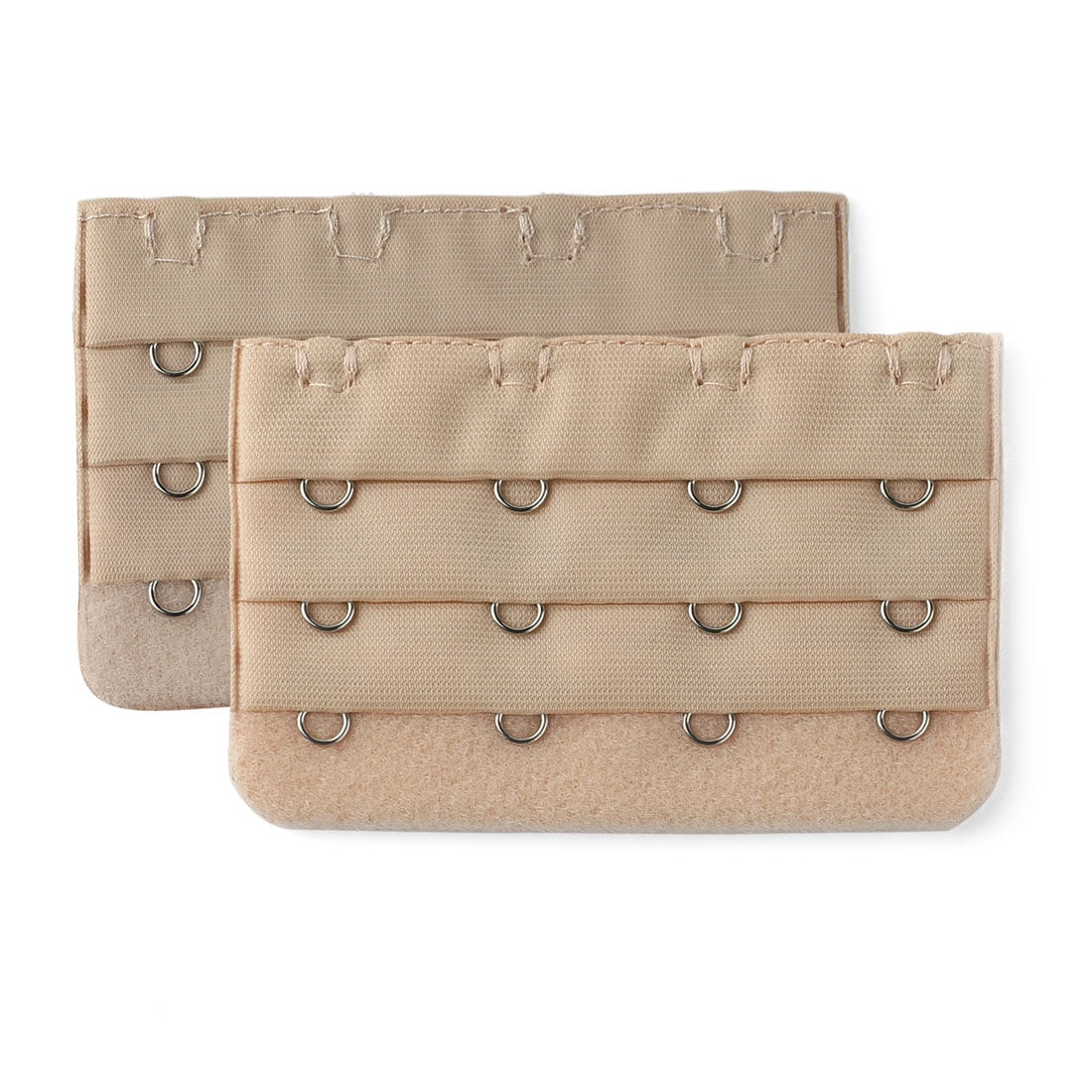 Allegra K Women's Bra Extenders Straps, 3 Rows 4 Hooks, Skin Color, 2 ...