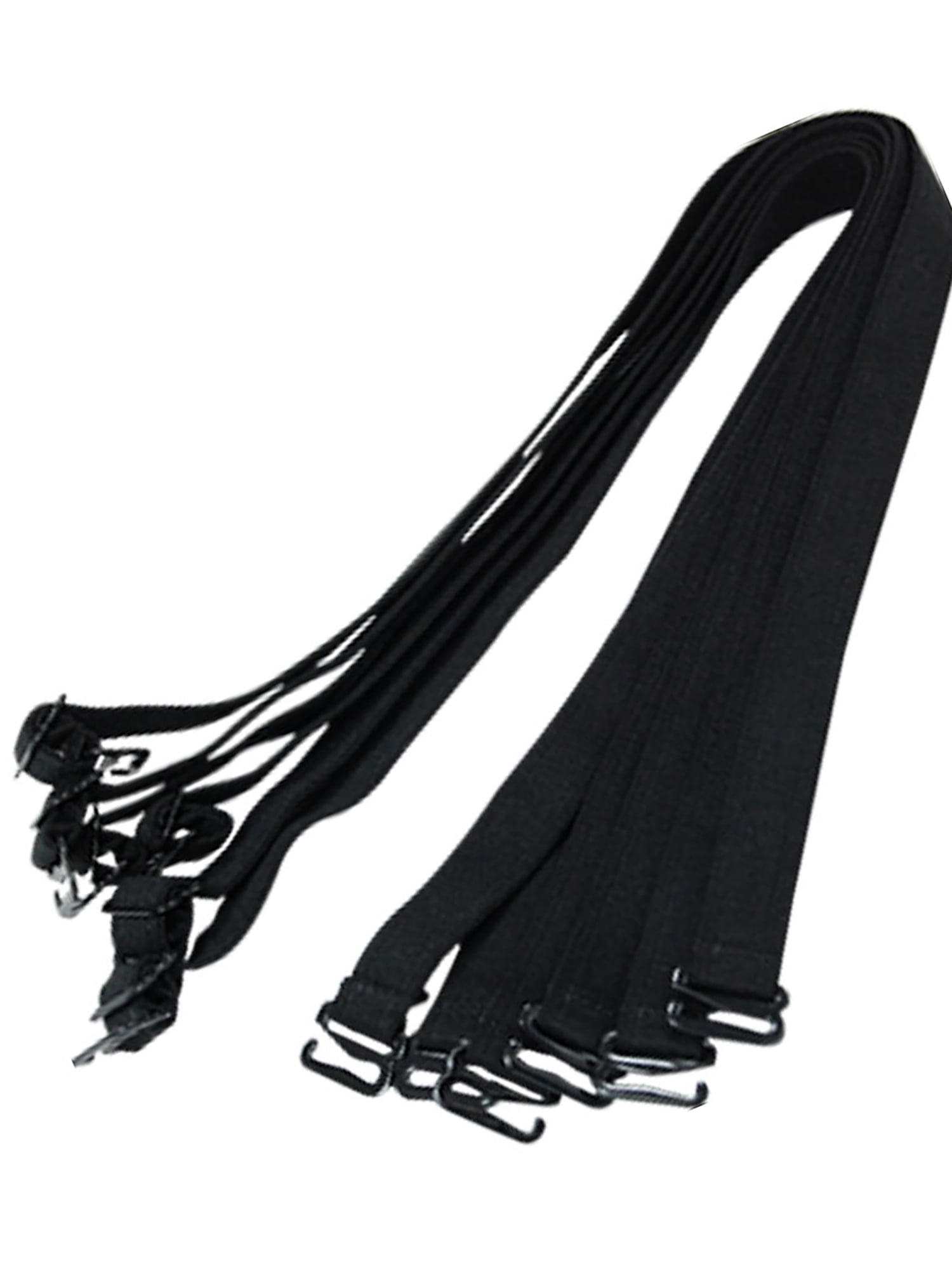 INSPIRE CHIC Women's 6 Pcs Bra Black Soft Adjustable Elastic Shoulder ...