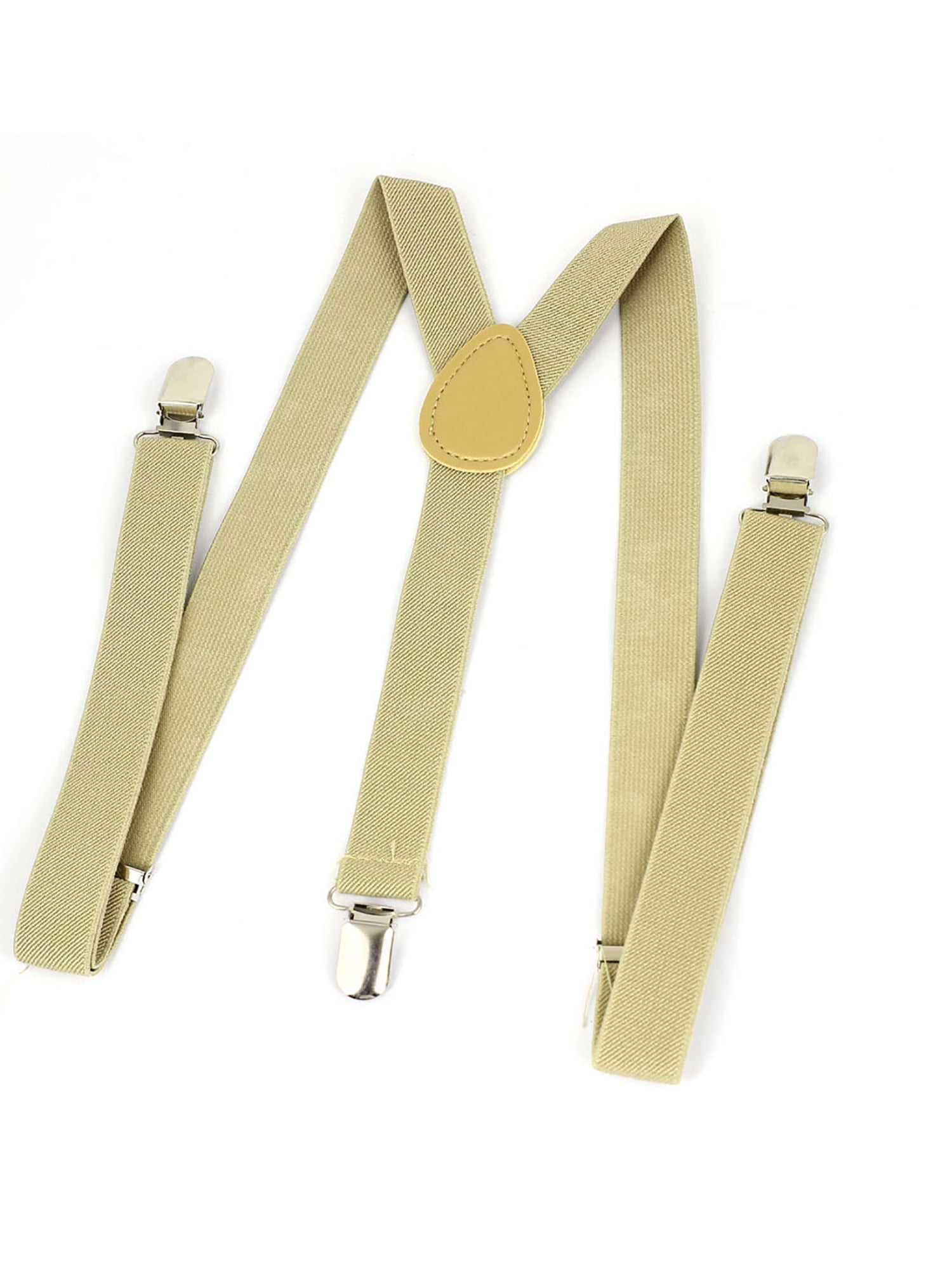 Allegra K Women's Adjustable Metal Clamp Elastic Suspenders Braces ...