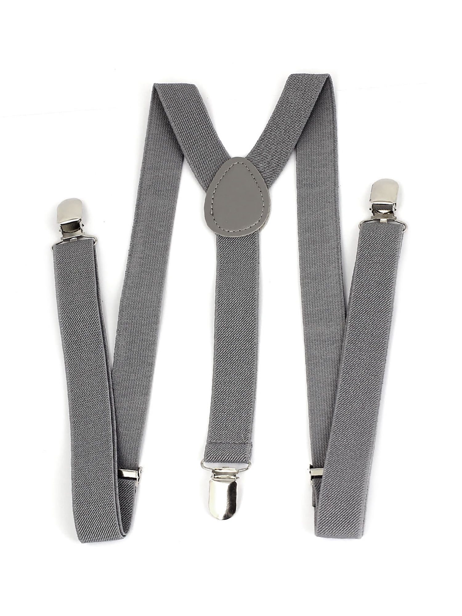 Allegra K Women's Adjustable Metal Clamp Elastic Suspenders Braces ...