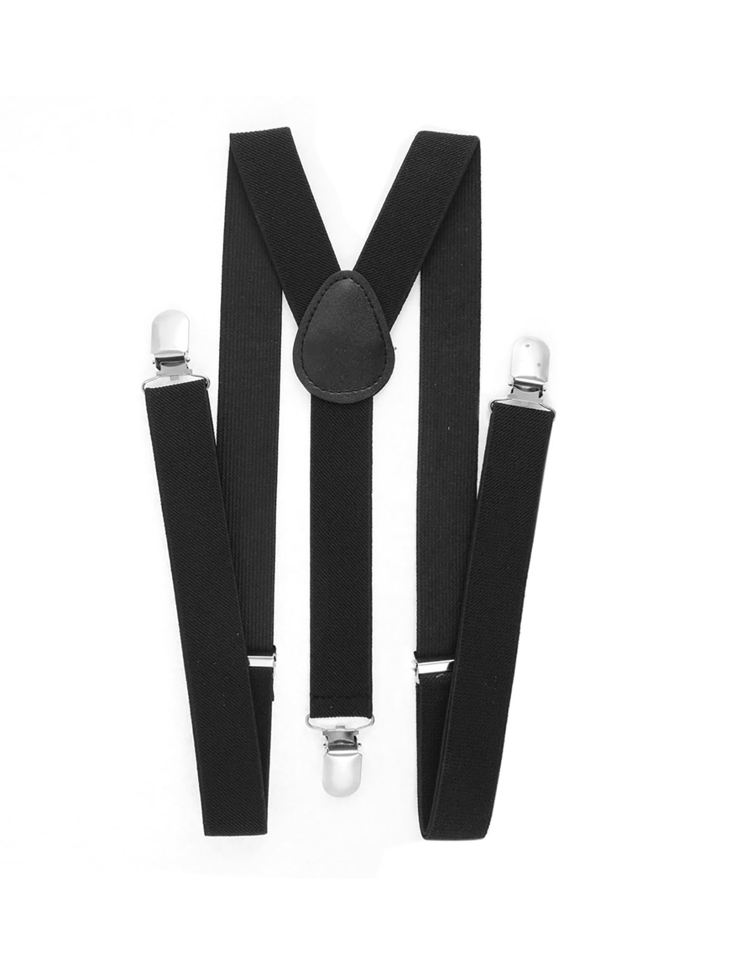 Allegra K Women's Adjustable Metal Clamp Elastic Suspenders Braces ...