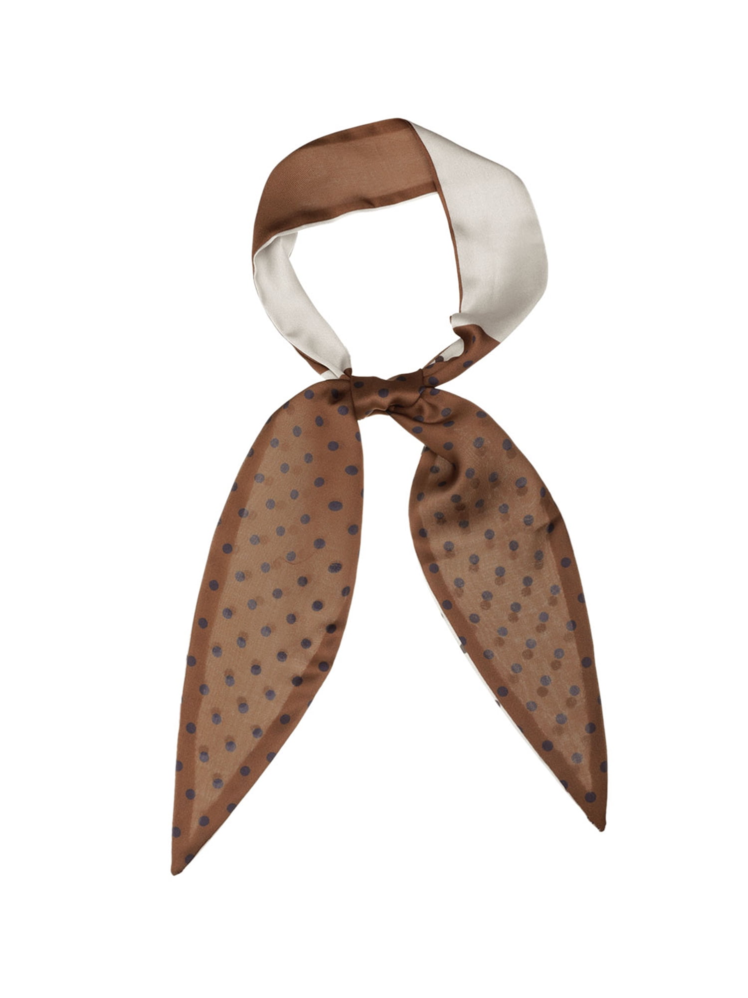 Allegra K Women's Chic Polka Dots Neckerchief Skinny Scarves Hair Band ...