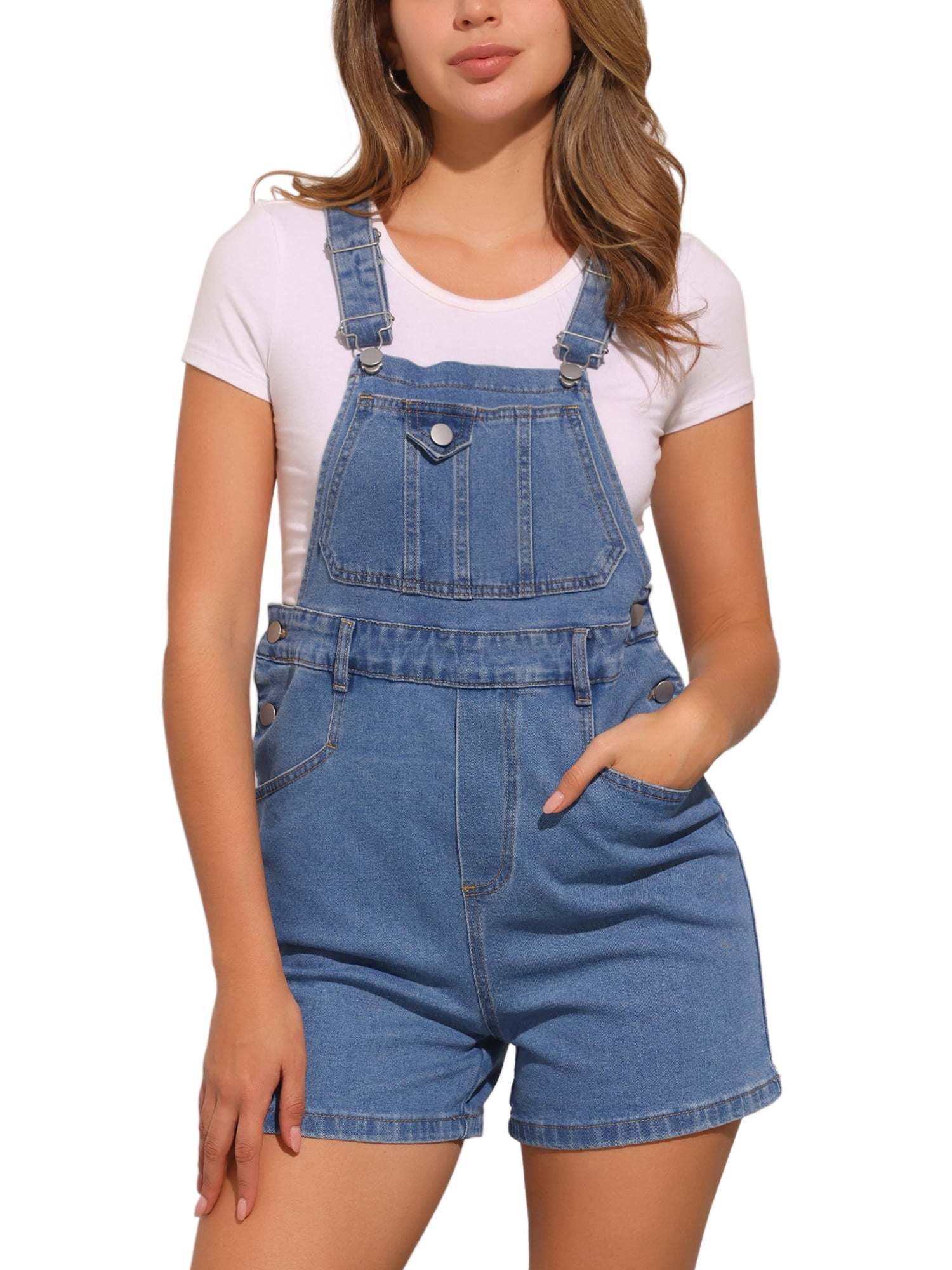 REFINED ATTIRE Easter Women's Denim Overalls Summer Adjustable Strap ...