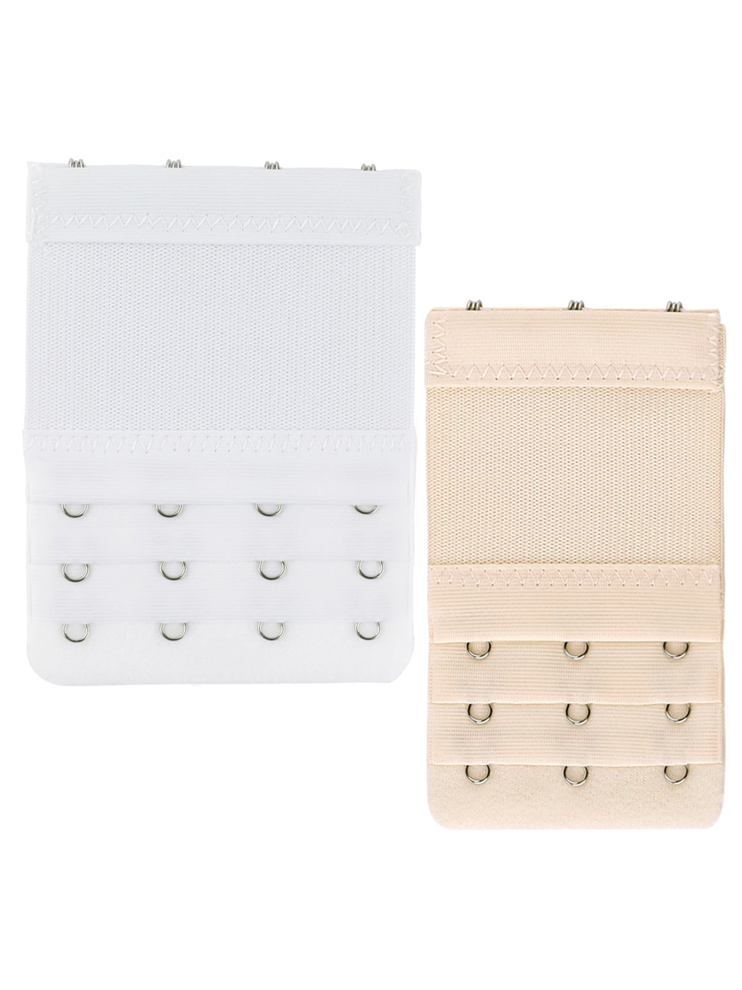 INSPIRE CHIC Women's Elastic Bra Hook Extensions 3 Rows 2 Pcs Skin ...