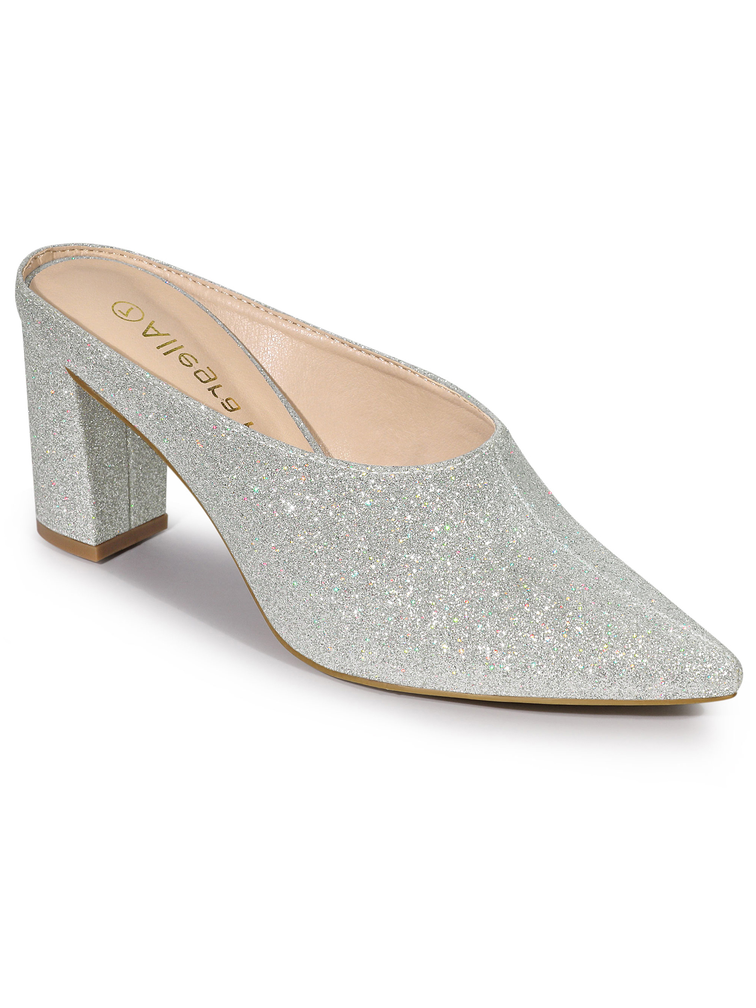 Journee Collection Womens Vianna Wide Width Kitten Heel Mules Pointed ...