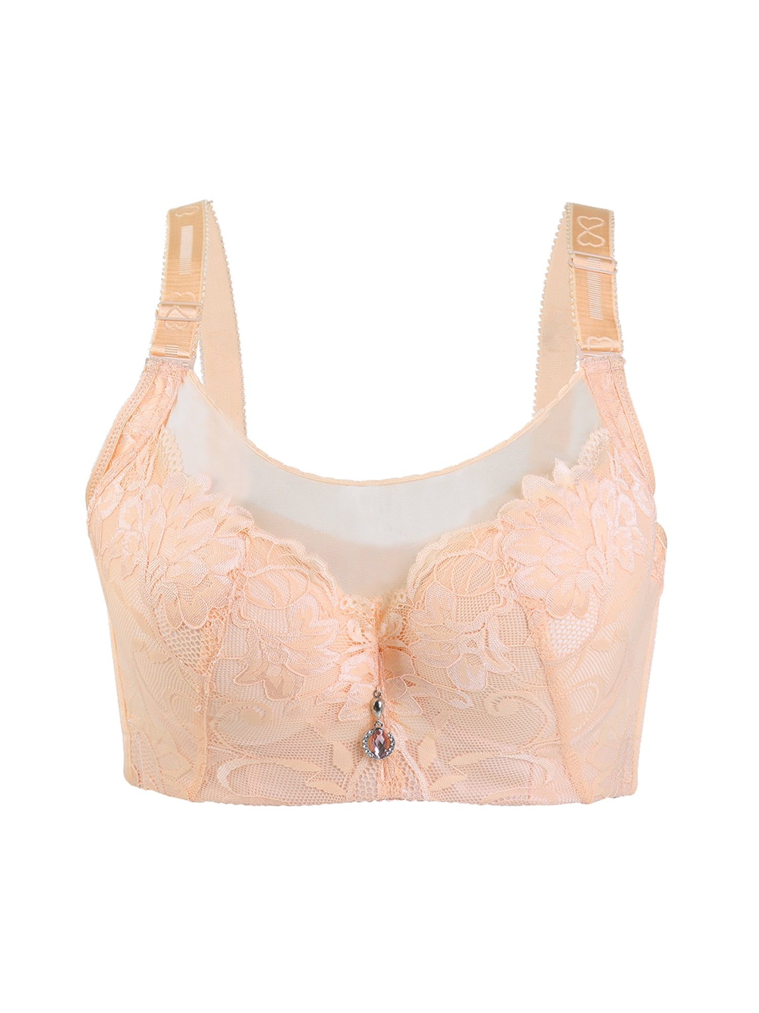 INSPIRE CHIC Women's Lace Front Full Coverage Push up Underwire Cami ...