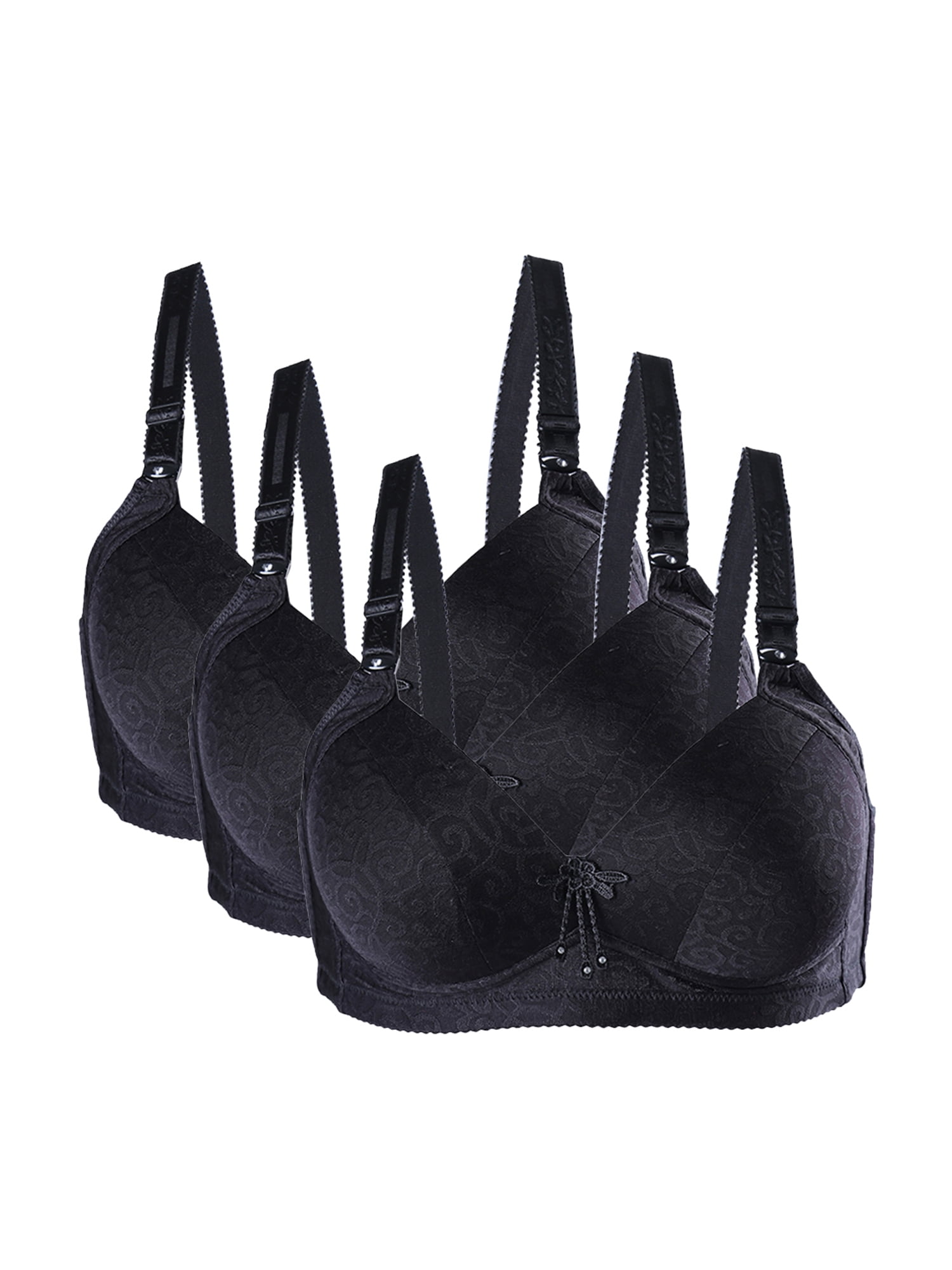 INSPIRE CHIC Women's Lace Full Coverage Non-Wired Stretchy Wirefree Bra ...