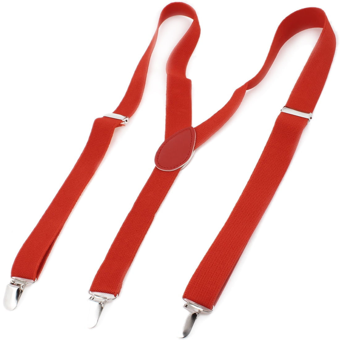 INSPIRE CHIC Metal Clamp Y Shaped Adjustable Suspender Clip Braces Red ...